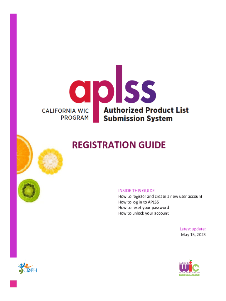 Fillable Online Inside this guide. How to use the APLSS system to ...
