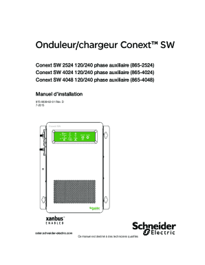 Remplissable En Ligne Conext SW 2524 - 120/240V Solar Hybrid Inverter ...