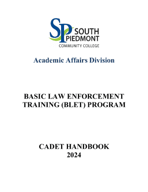 Fillable Online TRAINING (BLET) PROGRAM Fax Email Print - pdfFiller