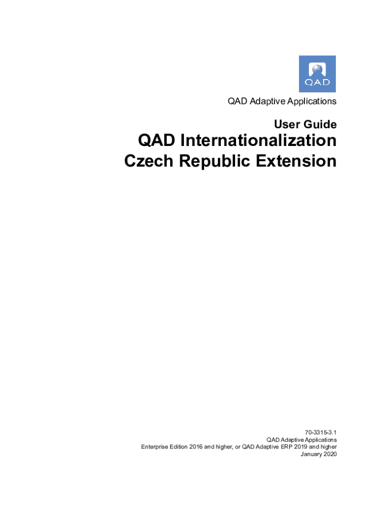 Fillable Online Introduction to QAD Enterprise Applications User Guide Fax Email Print - pdfFiller