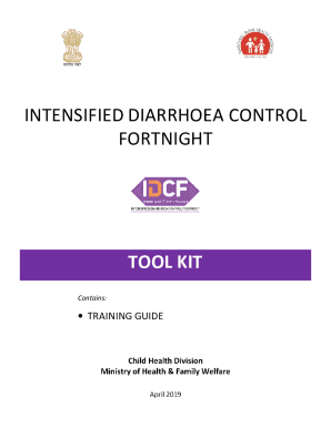 Fillable Online Intensified Diarrhoea Control Fortnight (IDCF) - NHM ...