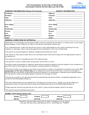 Fillable Online 2024Oversized Vehicle Permit Fax Email Print - pdfFiller
