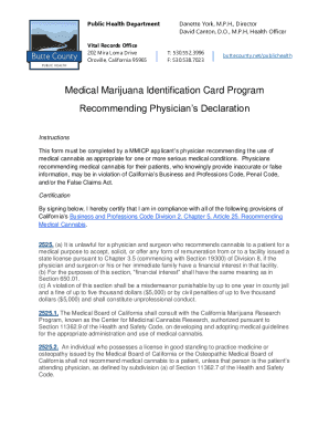 Fillable Online Medical Marijuana Identification Card Program ...