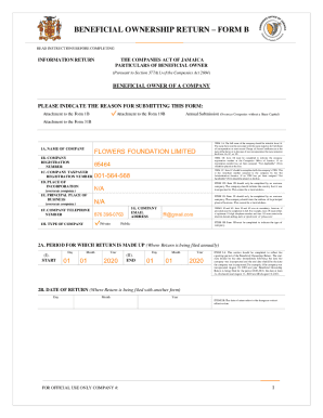 Fillable Online PARTICULARS OF BENEFICIAL OWNER Fax Email Print - pdfFiller