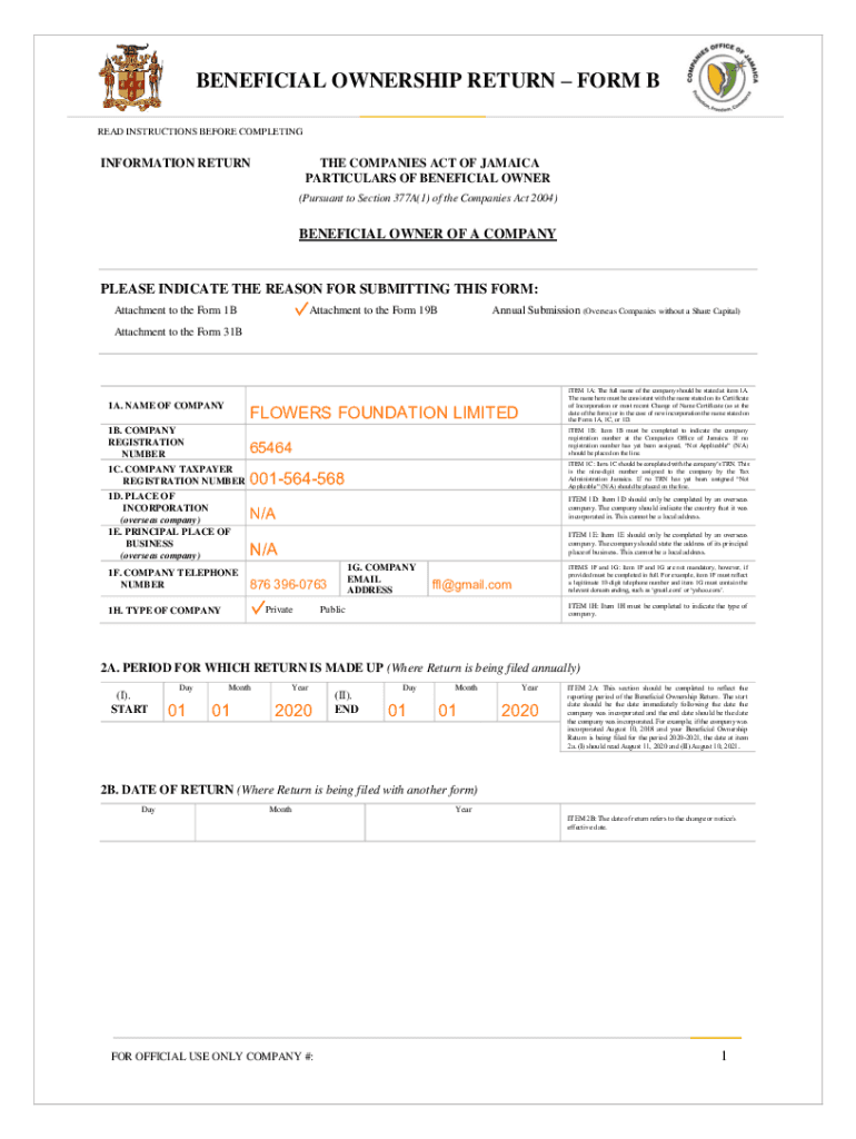 Fillable Online PARTICULARS OF BENEFICIAL OWNER Fax Email Print - pdfFiller