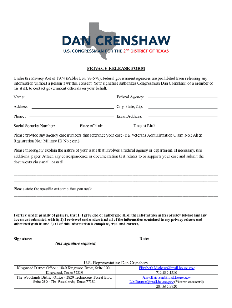 Fillable Online 1 THE PRIVACY ACT OF 1974 (As Amended) Public Law ...