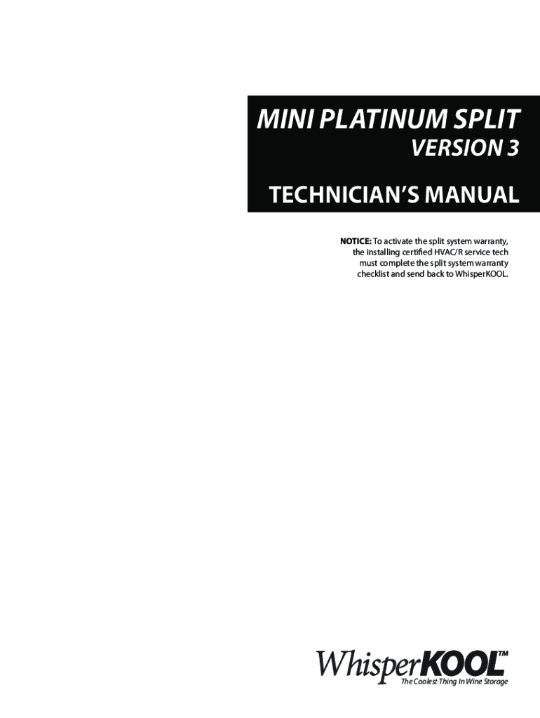 Fillable Online Mini Split Air Conditioner Maintenance Checklist Fax ...