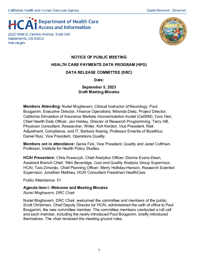 Fillable Online Health Care Payments Database Program (HPD) Data ...