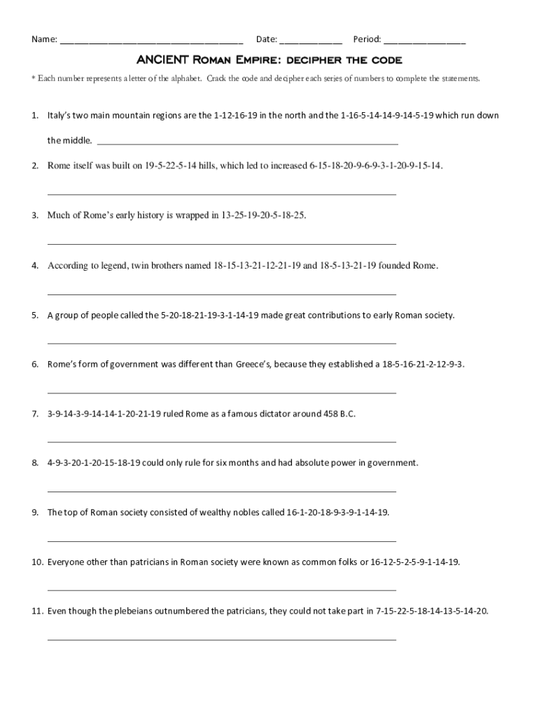 Fillable Online How to Decode an Ancient Roman's Handwriting Fax Email ...