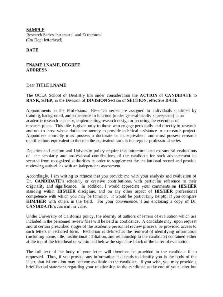 For Intramural LRP Applicant: Reference Letters and ... - dentistry ...