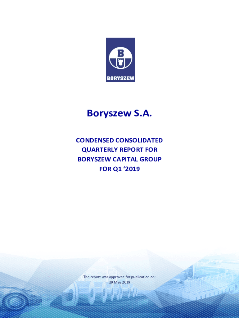 Fillable Online Condensed Quarterly Financial Statements Fax Email Print - pdfFiller
