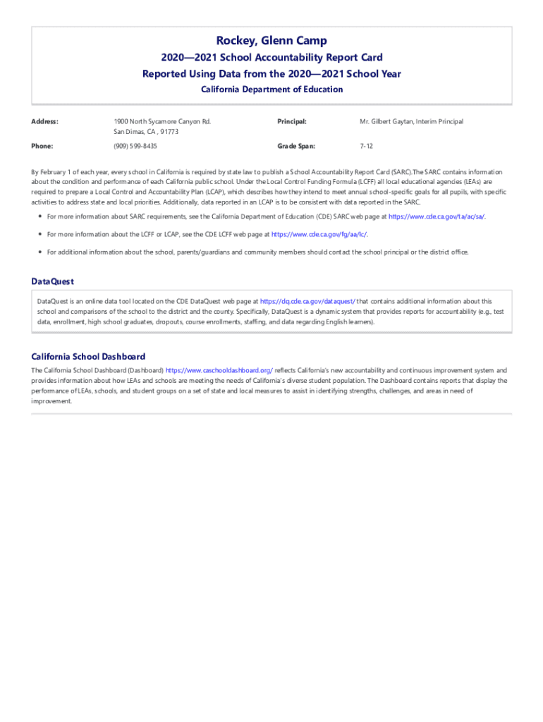 Fillable Online Glenn Rockey High School Fax Email Print - pdfFiller