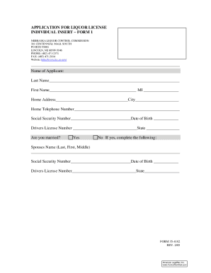 Fillable Online INDIVIDUAL INSERT FORM 1 Fax Email Print - pdfFiller
