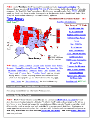 Fillable Online New Jersey's gun-carry permit statute is constitutional ...