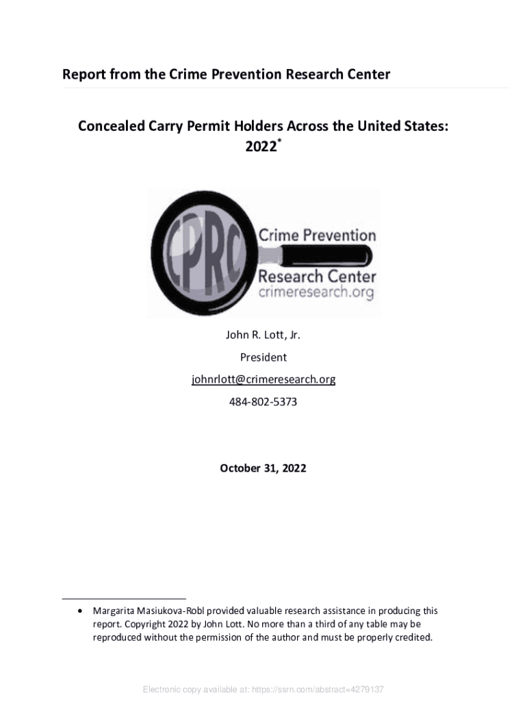 Fillable Online annual report on number of concealed handgun permits ...