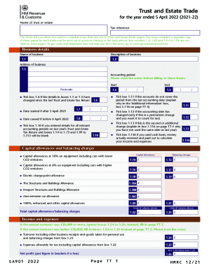 Fillable Online How to fill in the Trust and Estate Tax Return Fax ...