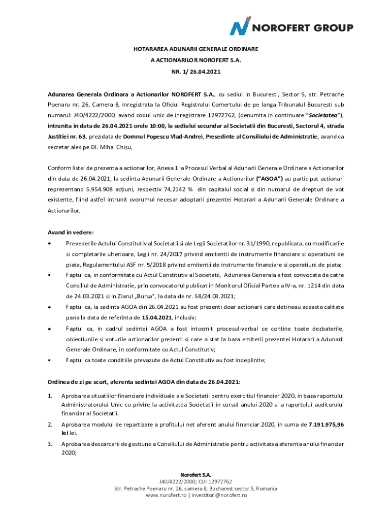Fillable Online Note informative cu privire la punctele de pe ordinea ... Fillable Online Note informative cu privire la punctele de pe ordinea ...