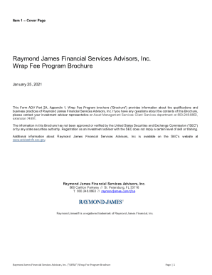 Fillable Online FORM ADV, PART 2A, APPENDIX WRAP FEE PROGRAM ... Fax ...