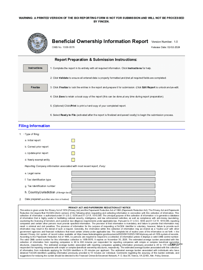 Fillable Online New rules require beneficial ownership reporting to FinCEN Fax Email Print ...