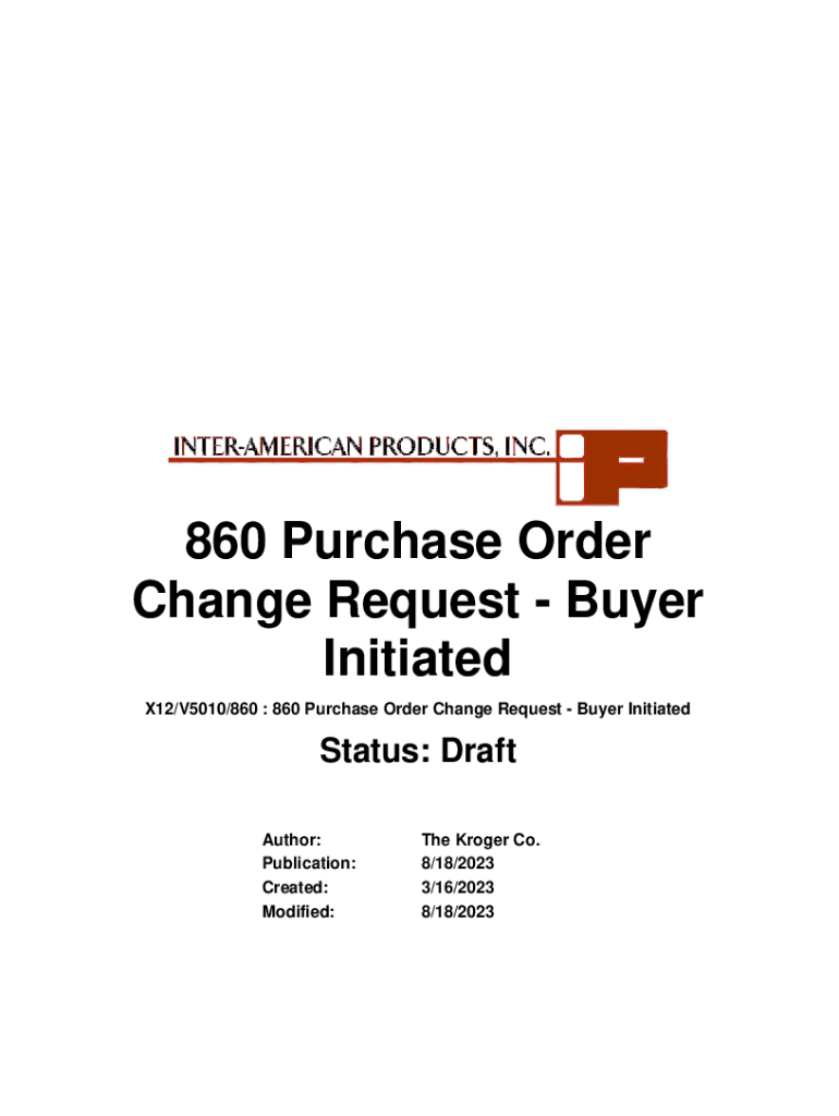 Fillable Online Target 860 Drop Ship Purchase Order Change Request - Stedi Fax Email Print ...