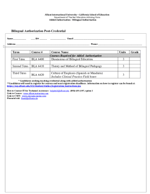 Fillable Online Bilingual Authorization Post-Credential Fax Email Print ...