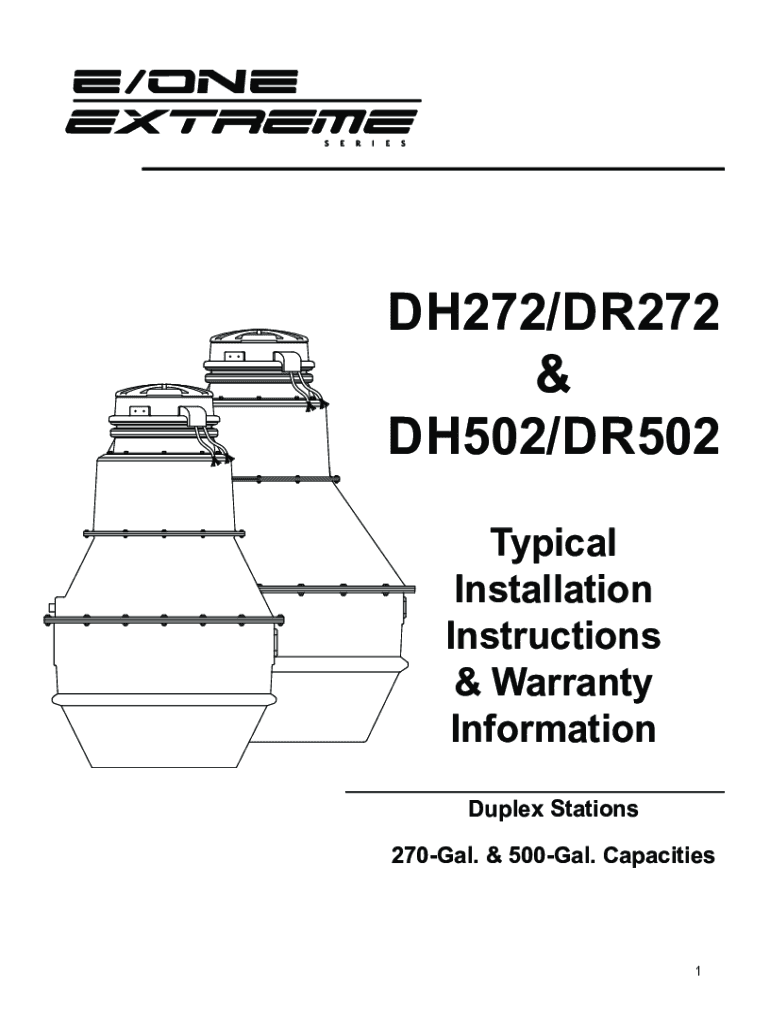 Fillable Online Grinder Pump System for Commercial Sites :: Model DH502 ...