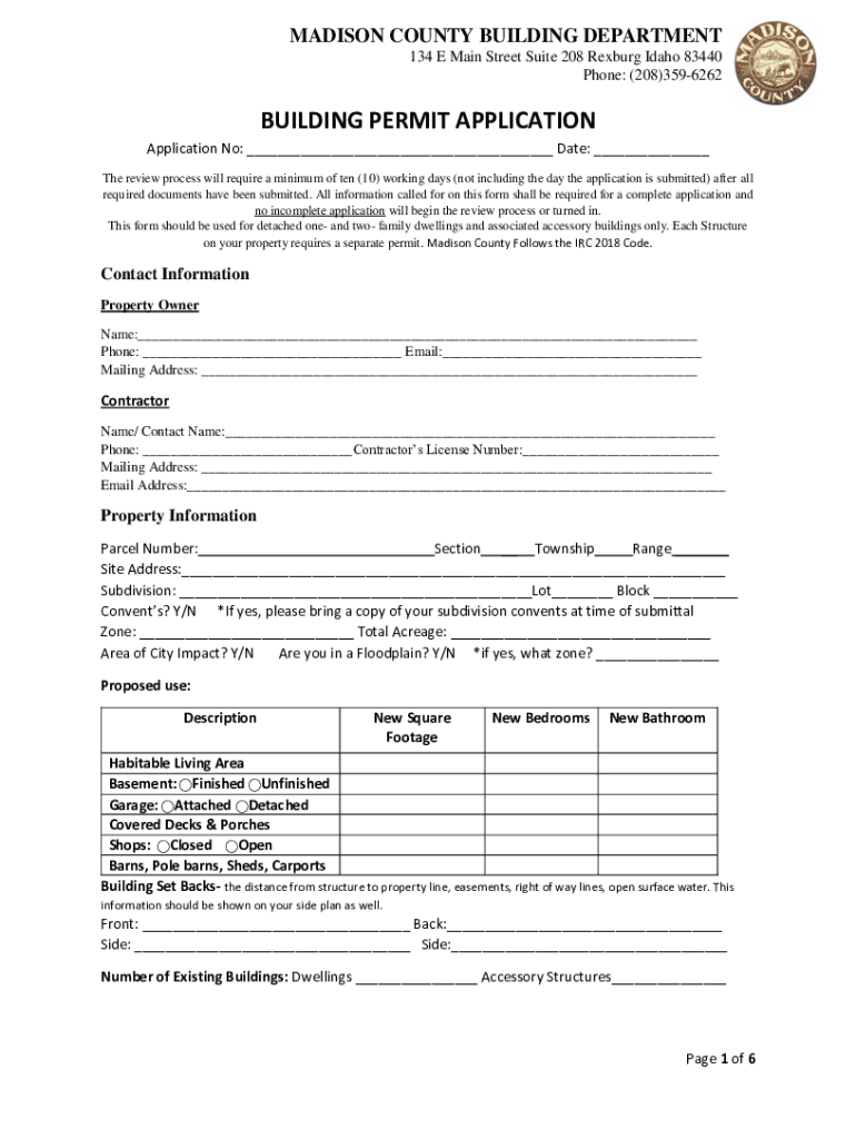 Fillable Online SINGLE FAMILY RESIDENTIAL APPLICATION CHECKLIST Fax ...