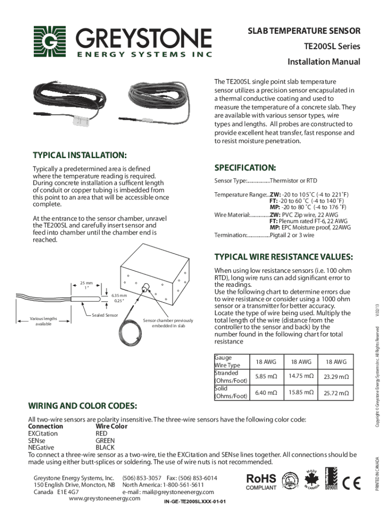 Fillable Online TS-CS Sensor Series - Distech Controls Fax Email Print ...