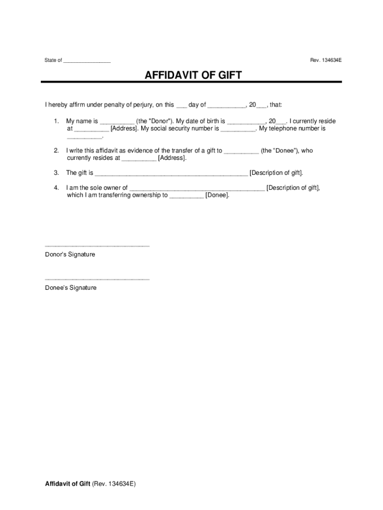 Fillable Online Free Affidavit FormTemplate & Sample Fax Email Print - pdfFiller