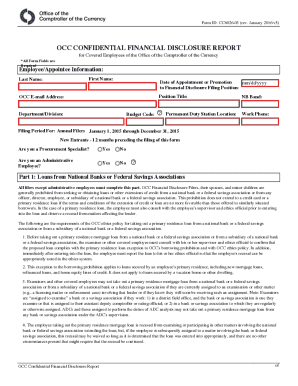 Fillable Online OCC Financial Disclosure Form Fax Email Print - pdfFiller
