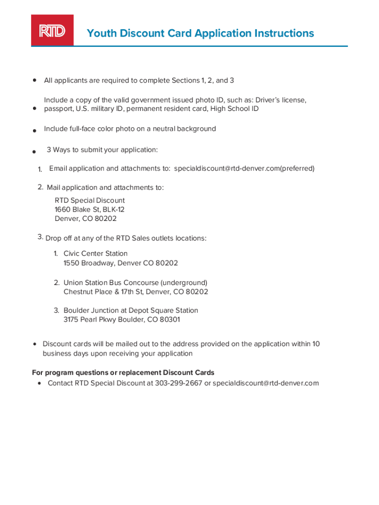 Fillable Online RTD-Denver: Regional Transportation District Fax Email Print - pdfFiller