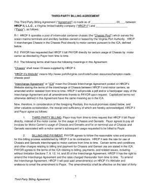 Fillable Online Third-Party Billing Agreements - Is Your Contract ...
