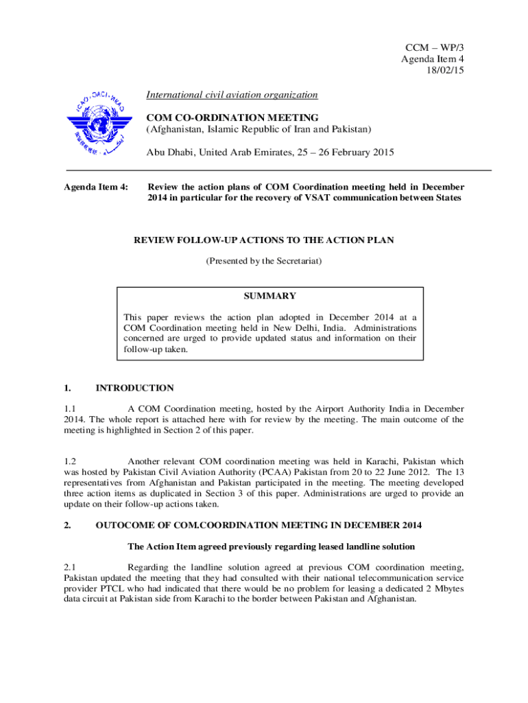 Fillable Online Joint statement from International Coordination and ... Fax Email Print - pdfFiller