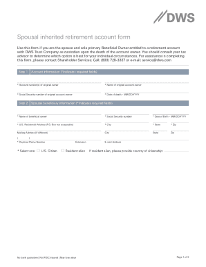 Fillable Online Spousal Claim Form for IRAs Fax Email Print - pdfFiller