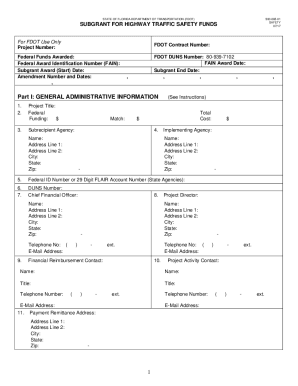 Fillable Online FY 2025 FDOT Highway Safety Subgrant Overview - NET Fax ...