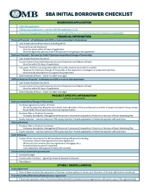 Fillable Online Borrower Information FormU.S. Small Business ... Fax ...