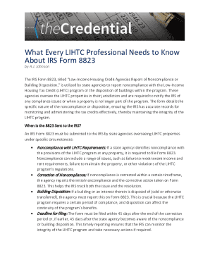 Fillable Online What Every LIHTC Professional Needs to Know About IRS ...