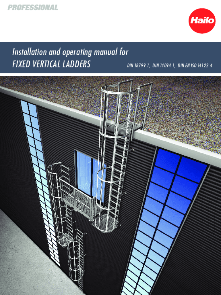 Fillable Online Instructions for assembly and use for fixed ladders en ...
