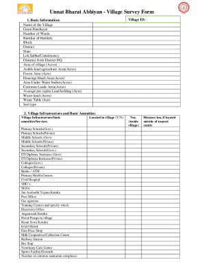 Fillable Online Baseline Household Survey Form Fax Email Print - pdfFiller