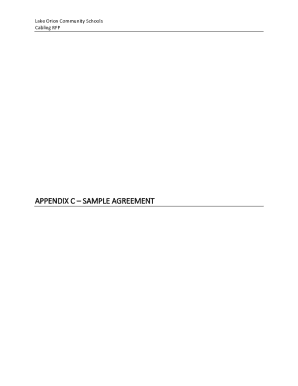 Fillable Online APPENDIX CSAMPLE AGREEMENT Fax Email Print - pdfFiller
