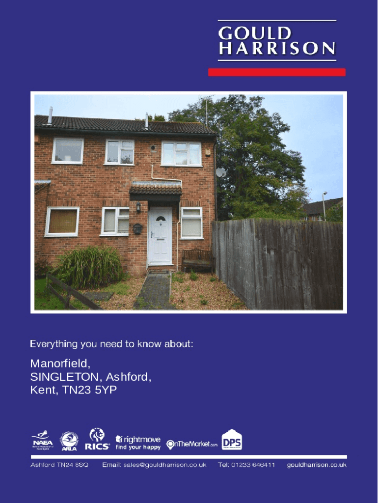 Fillable Online 2 bedroom terraced house for sale in Manorfield ...