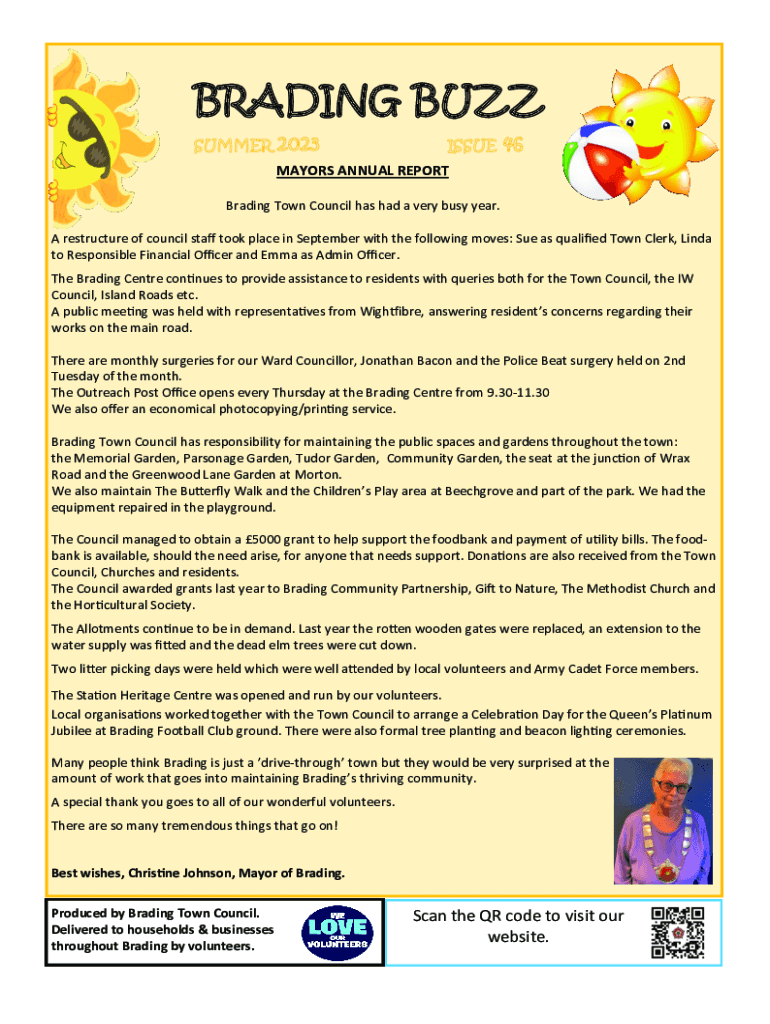 Fillable Online Local council - Brading Town Council Fax Email Print - pdfFiller