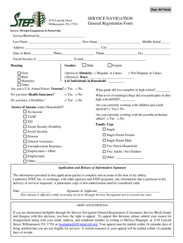 Fillable Online Head Start : Early Learning : STEP Pathways Fax Email ...