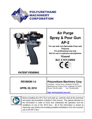 Fillable Online Air Purge Spray & Pour Gun AP-2 Fax Email Print - pdfFiller