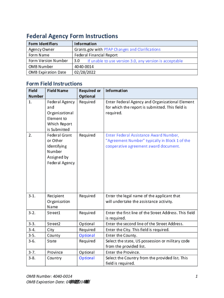 Fillable Online SF424 Mandatory Form V1.2 Form Instructions Fax Email ...