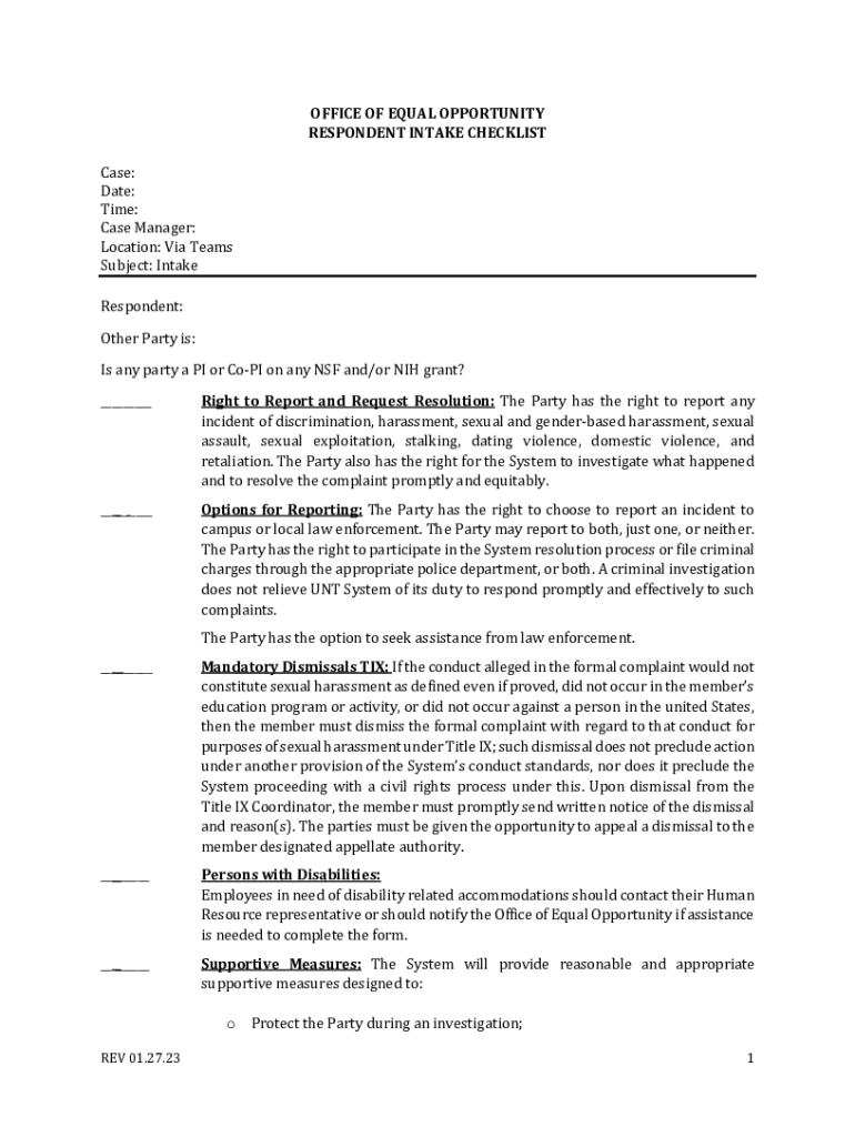Fillable Online Module 2: Assessment of Hotline (Screen-In) to ...
