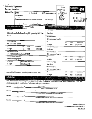 Fillable Online Form 410 Instructions Fax Email Print - pdfFiller