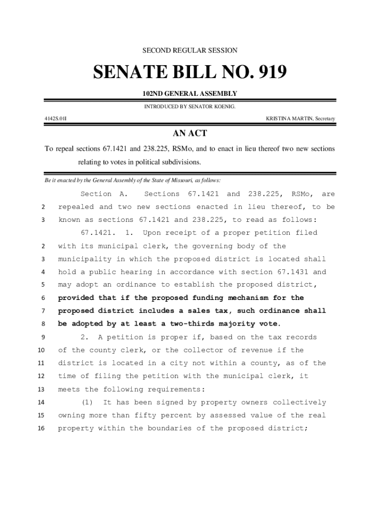 Fillable Online State Sen. Andrew Koenig joins GOP field for State ...