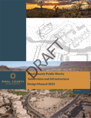 Fillable Online Pinal County Public Works Subdivision and ...