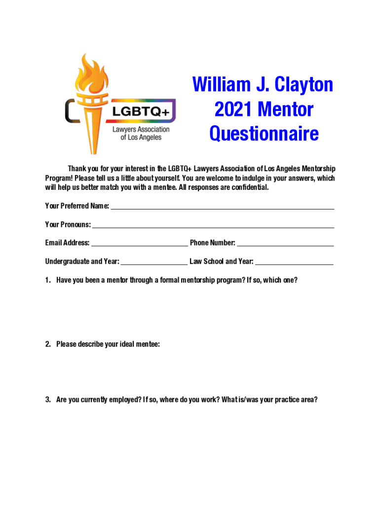 Fillable Online The Importance of Mentors and Mentoring Programs for ... Fax Email Print - pdfFiller